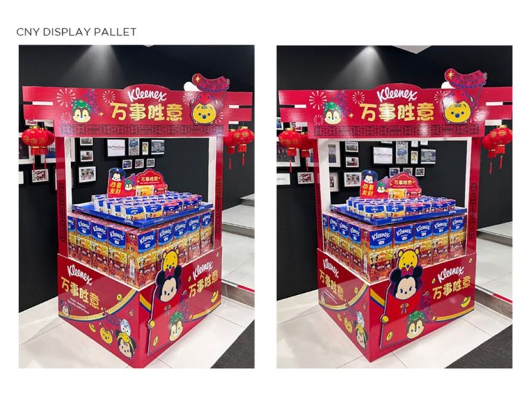 Kleenex – CNY Display | PrintEdge–Visual Design & Advertising Services